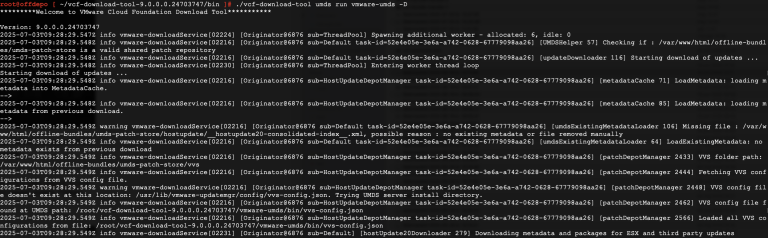 Setup a VCF 9.0 Offline Depot and VCF Download Tool (VCFDT) – Catbird IT Consulting Services